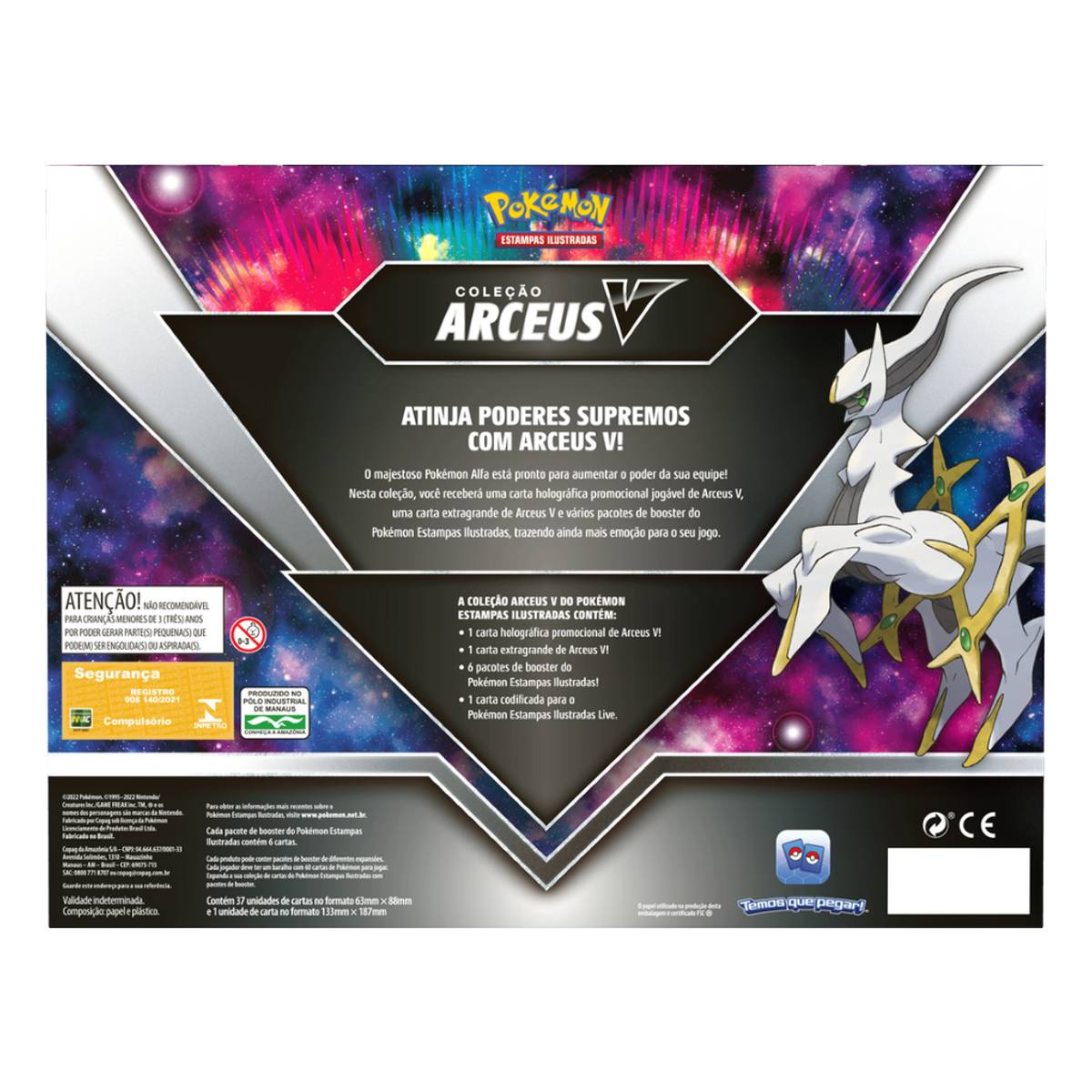 Cartas Pokémon Box Coleção Premium Arceus - Copag