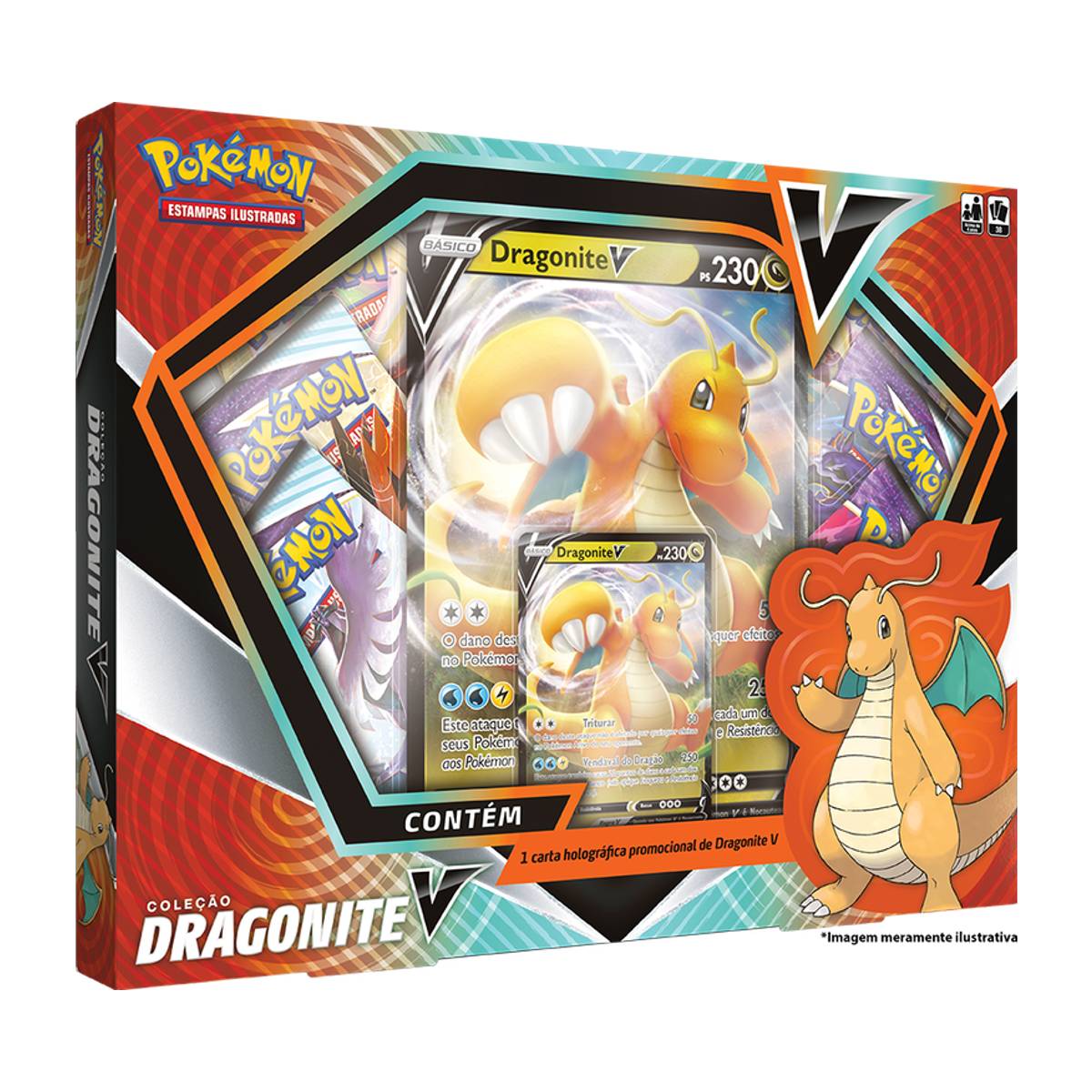 Cartas Pokemon Box Coleção Premium Dragonite - Copag