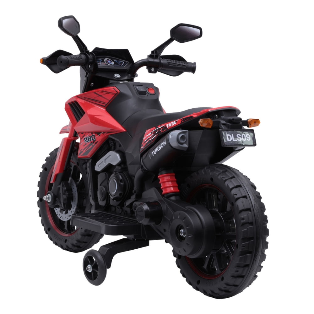 Moto Elétrica Infantil Turbon com Rodinhas Vermelho - Zippy Toys
